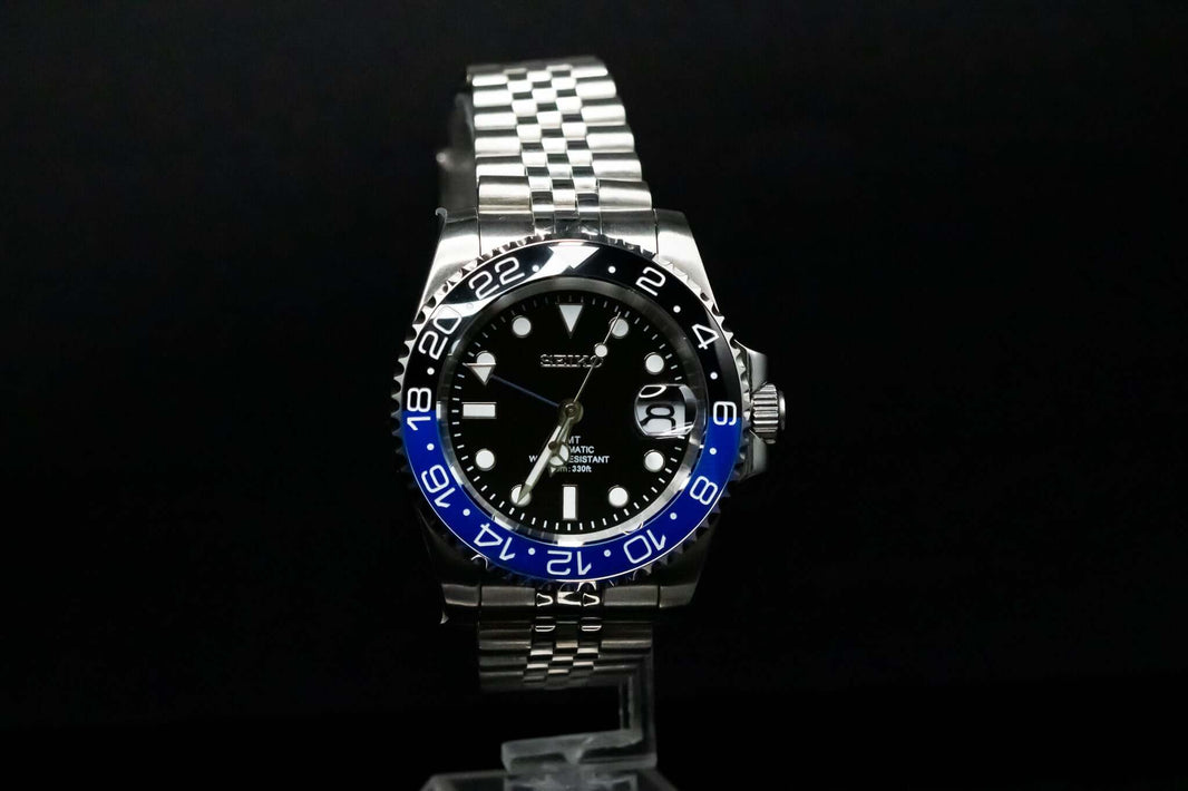 Seiko Mod GMT Watch - Dual Time for Travelers – Kingdom Watch Company